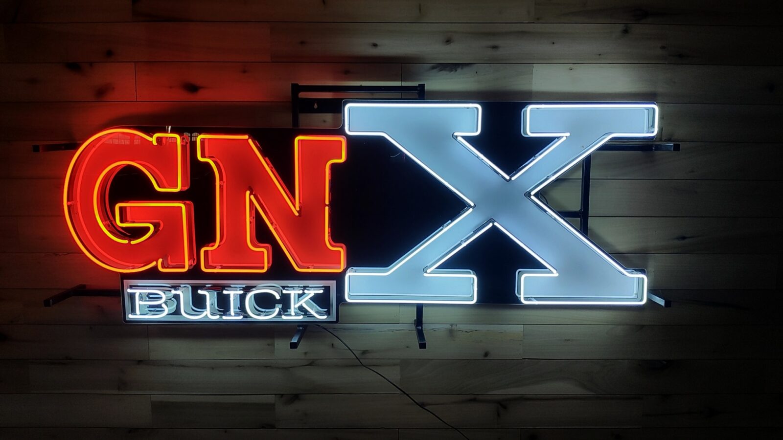 A Retro 1980s-Style Buick GNX Neon Sign
