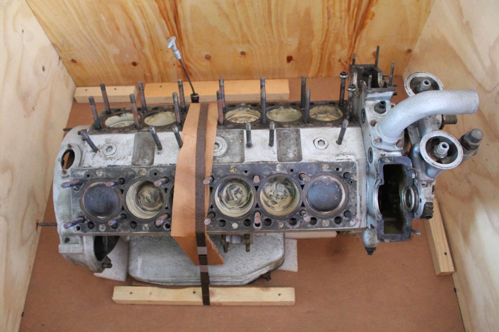 Needs Assembly: A Dismantled Ferrari 4.4 Liter Colombo V12 Engine