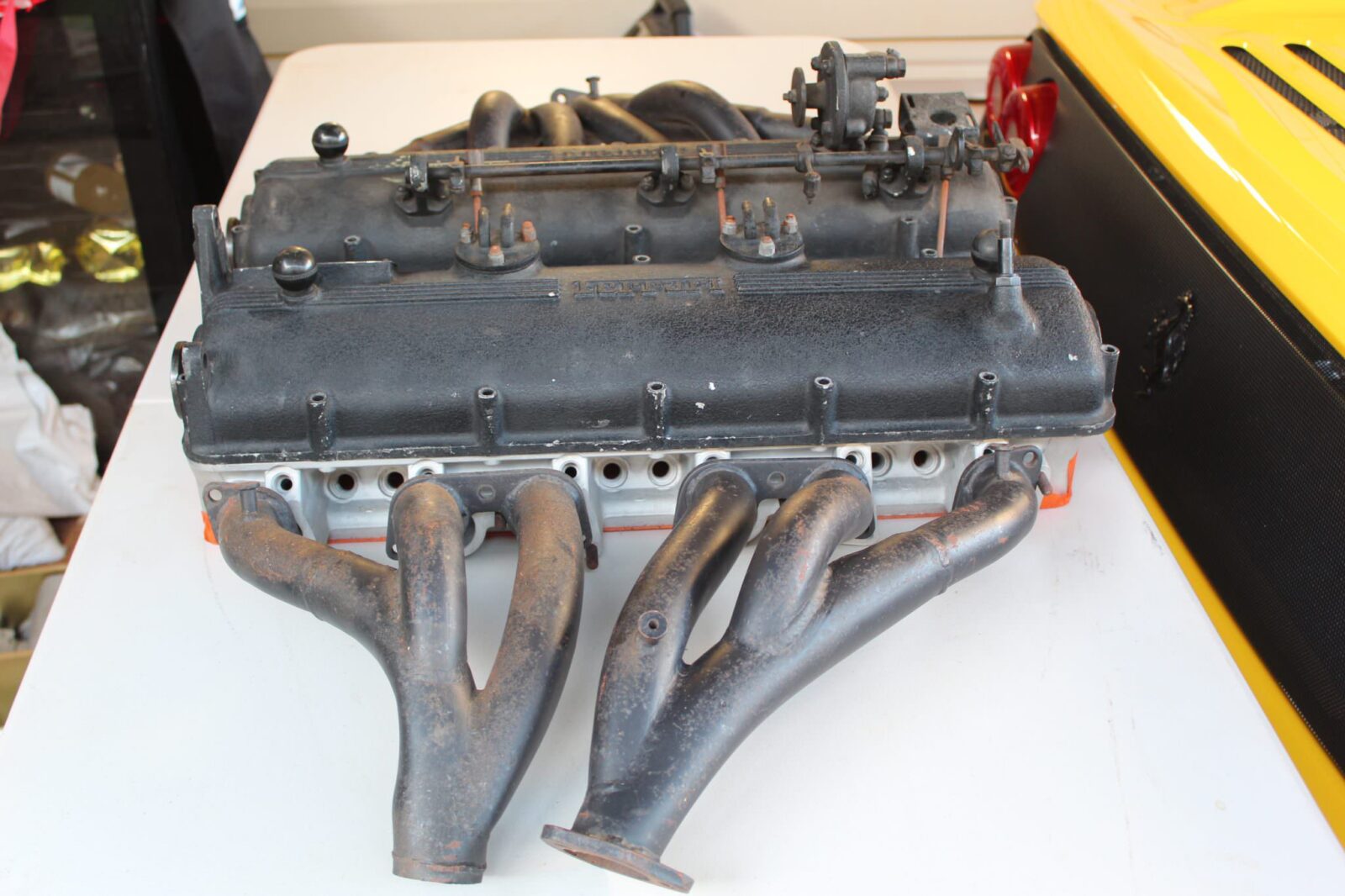 Needs Assembly: A Dismantled Ferrari 4.4 Liter Colombo V12 Engine