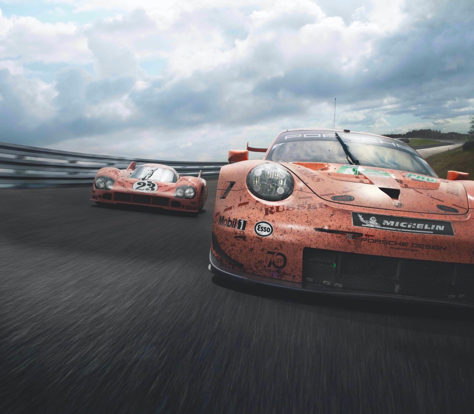 Porsche 911 RSR "Pink Pig" Wall Display