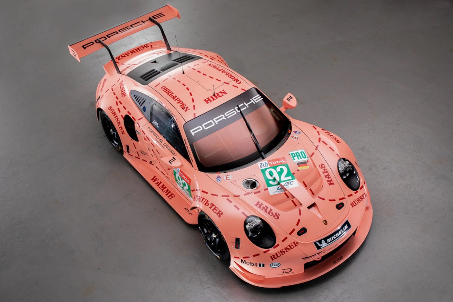 Porsche 911 RSR "Pink Pig" Wall Display