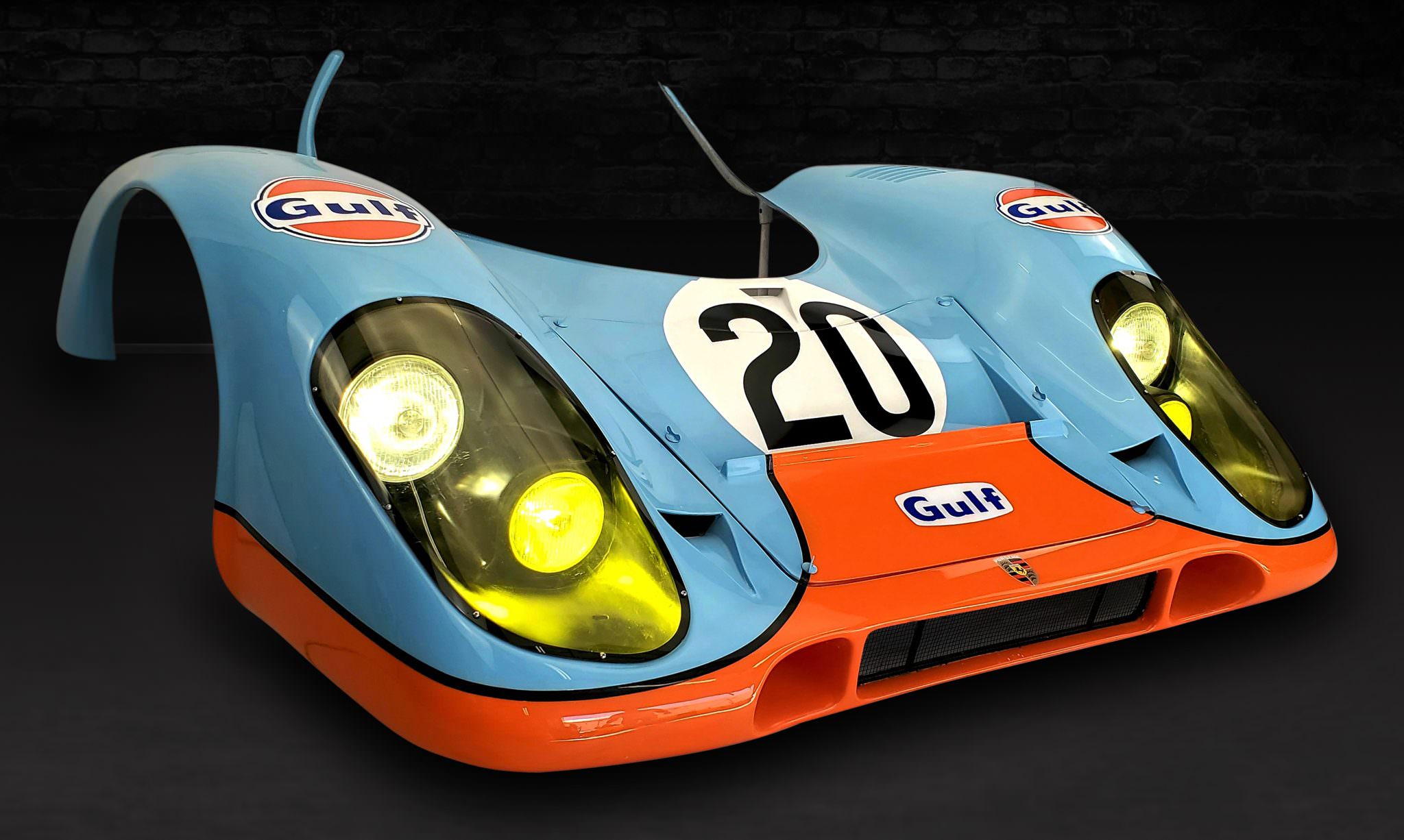 1:1 Scale: A Full-Size Porsche 917K "Wall Art" Front End