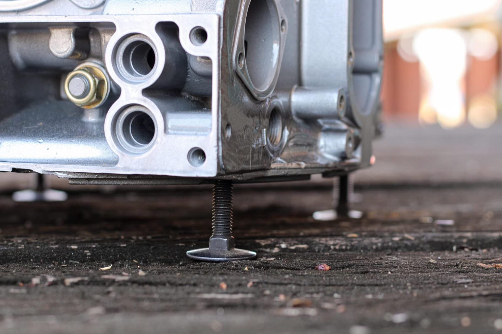 A Porsche 930 Turbo Engine Block Coffee Table