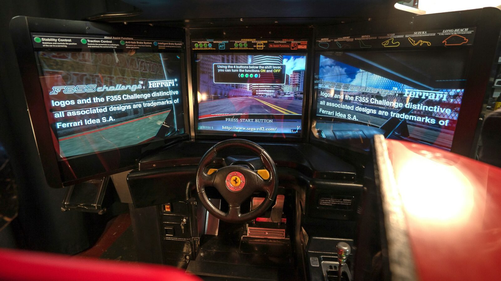 For Sale: A 1999 Sega Ferrari F355 Challenge DX Racing Simulator