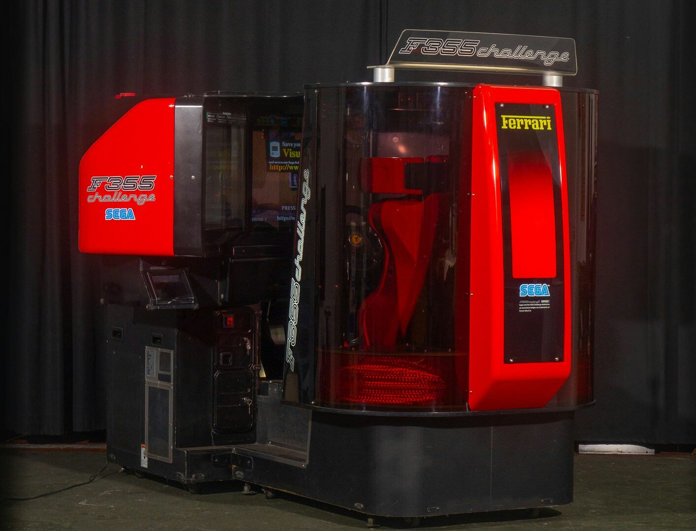 For Sale: A 1999 Sega Ferrari F355 Challenge DX Racing Simulator