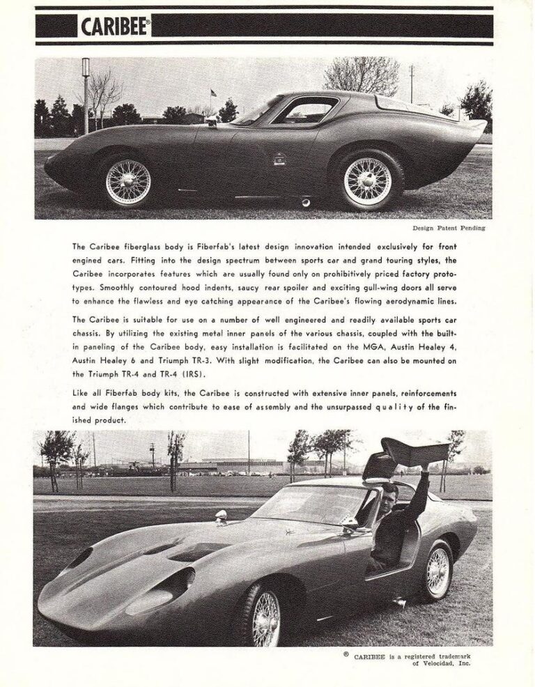 The Fiberfab Caribee: A Little-Known American Gullwing Coupe