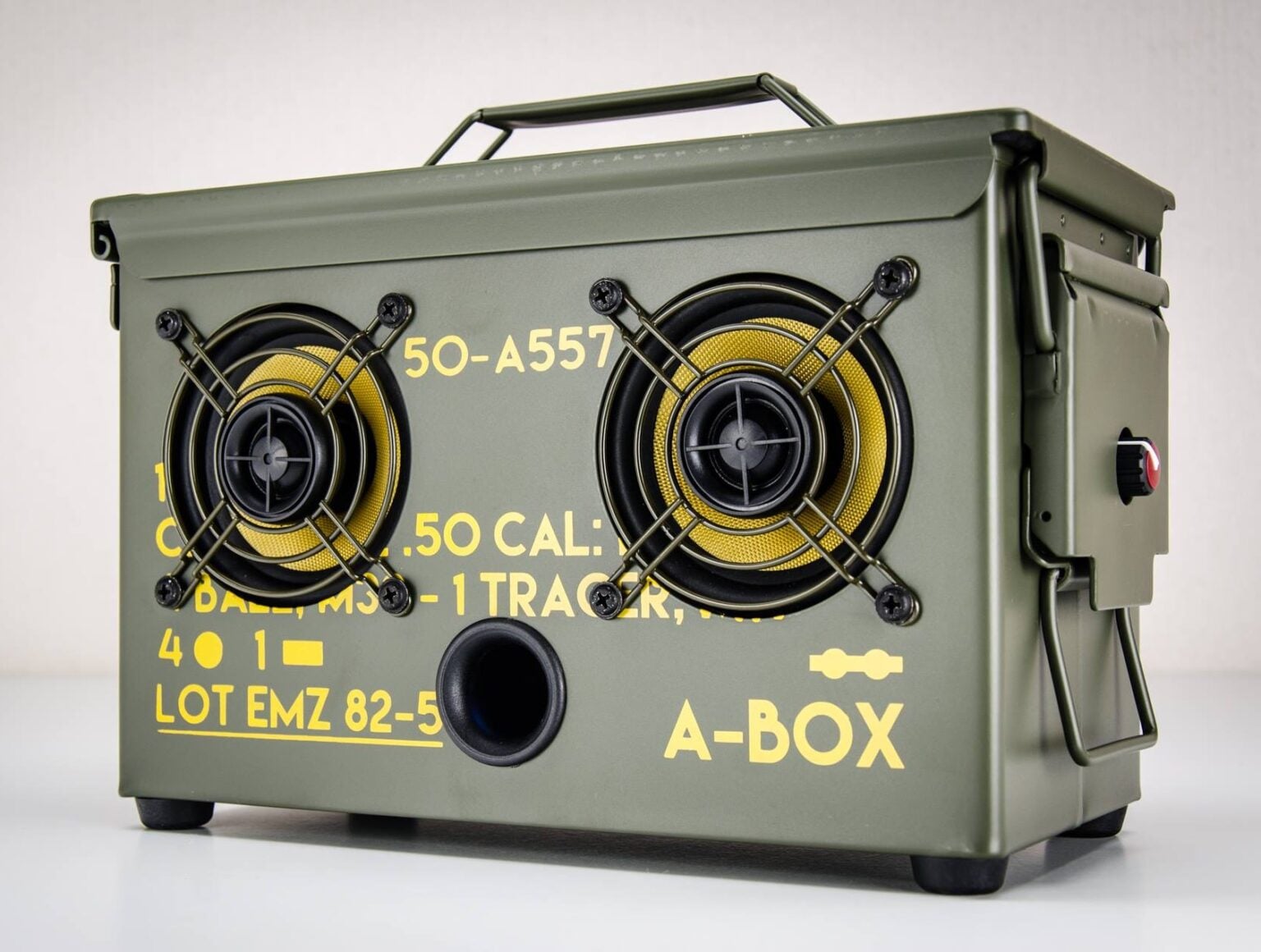The Original .50 Cal Ammo Can Speaker: 100% Handmade By Veterans