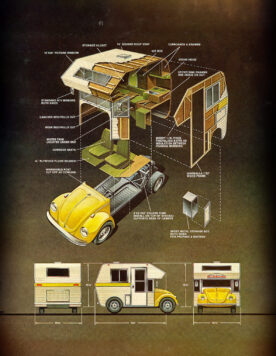 An Unusual Volkswagen Beetle "Super Bugger" Camper