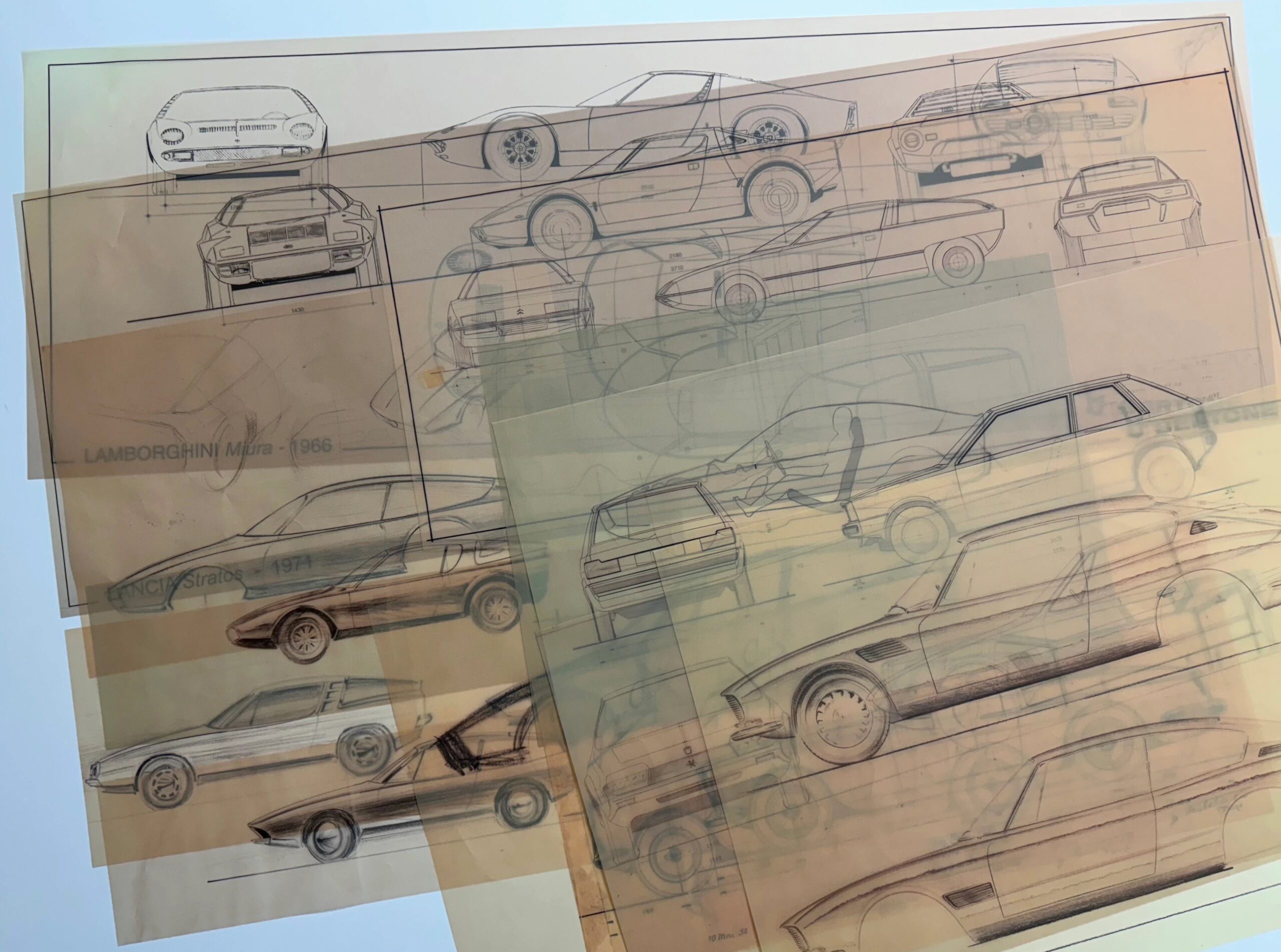 For Sale: A Collection Of Historic Bertone Blueprints