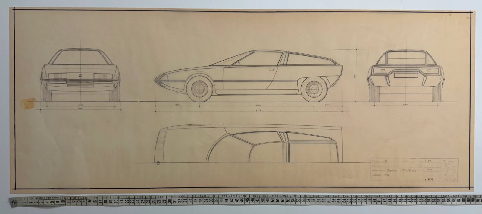 For Sale: A Collection Of Historic Bertone Blueprints