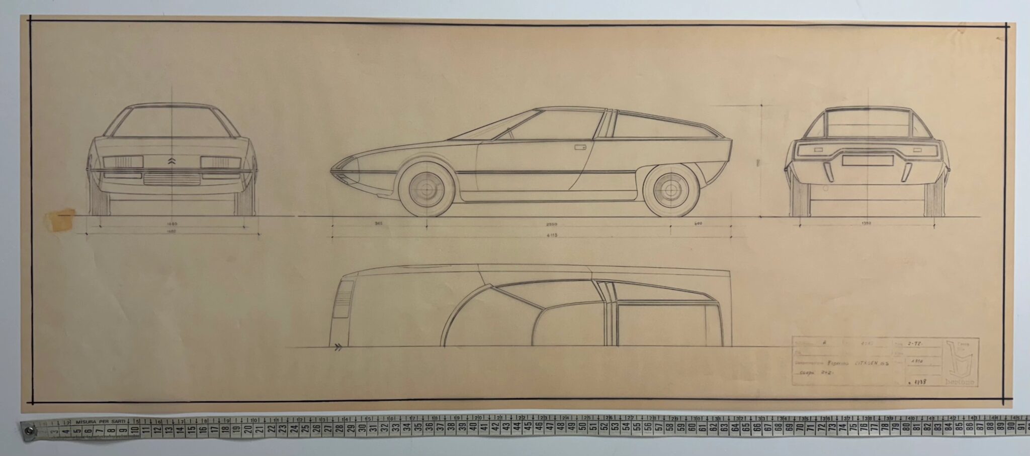 For Sale: A Collection Of Historic Bertone Blueprints