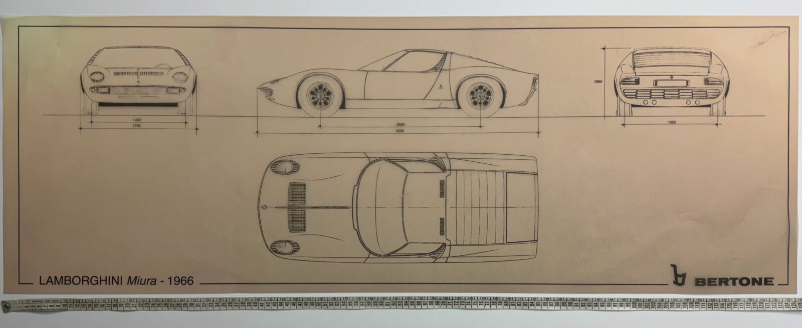 For Sale: A Collection Of Historic Bertone Blueprints