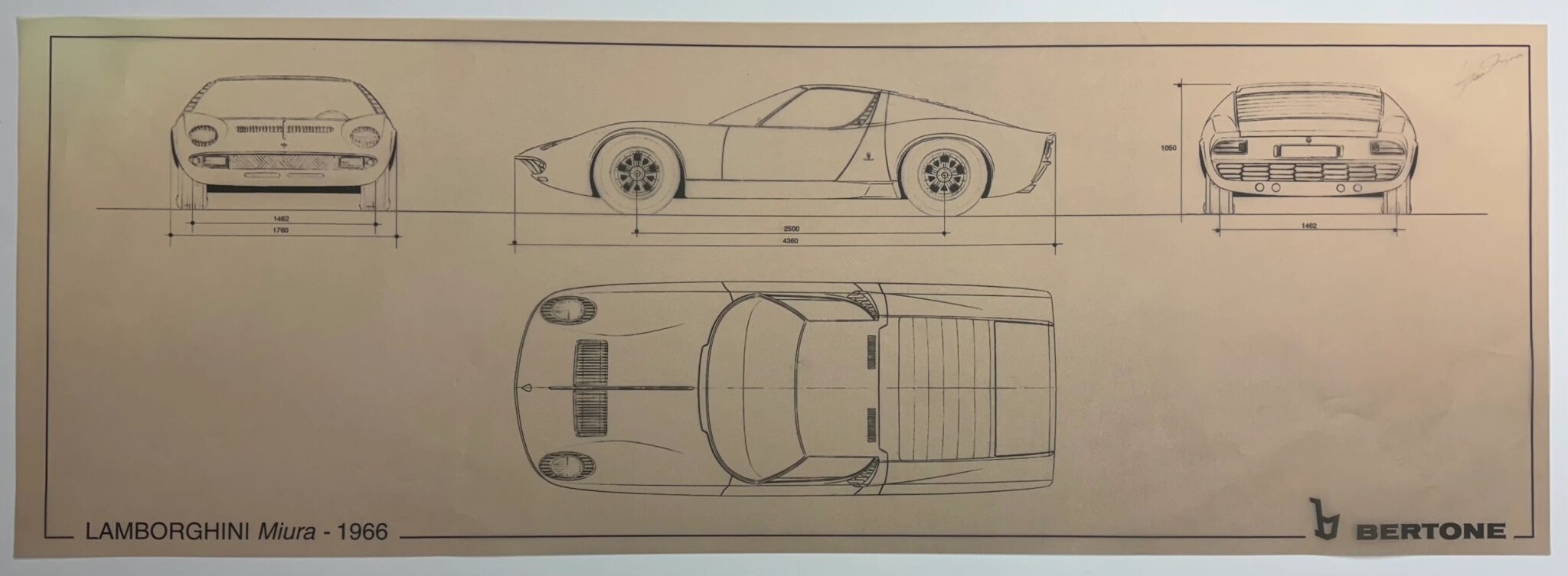 For Sale: A Collection Of Historic Bertone Blueprints