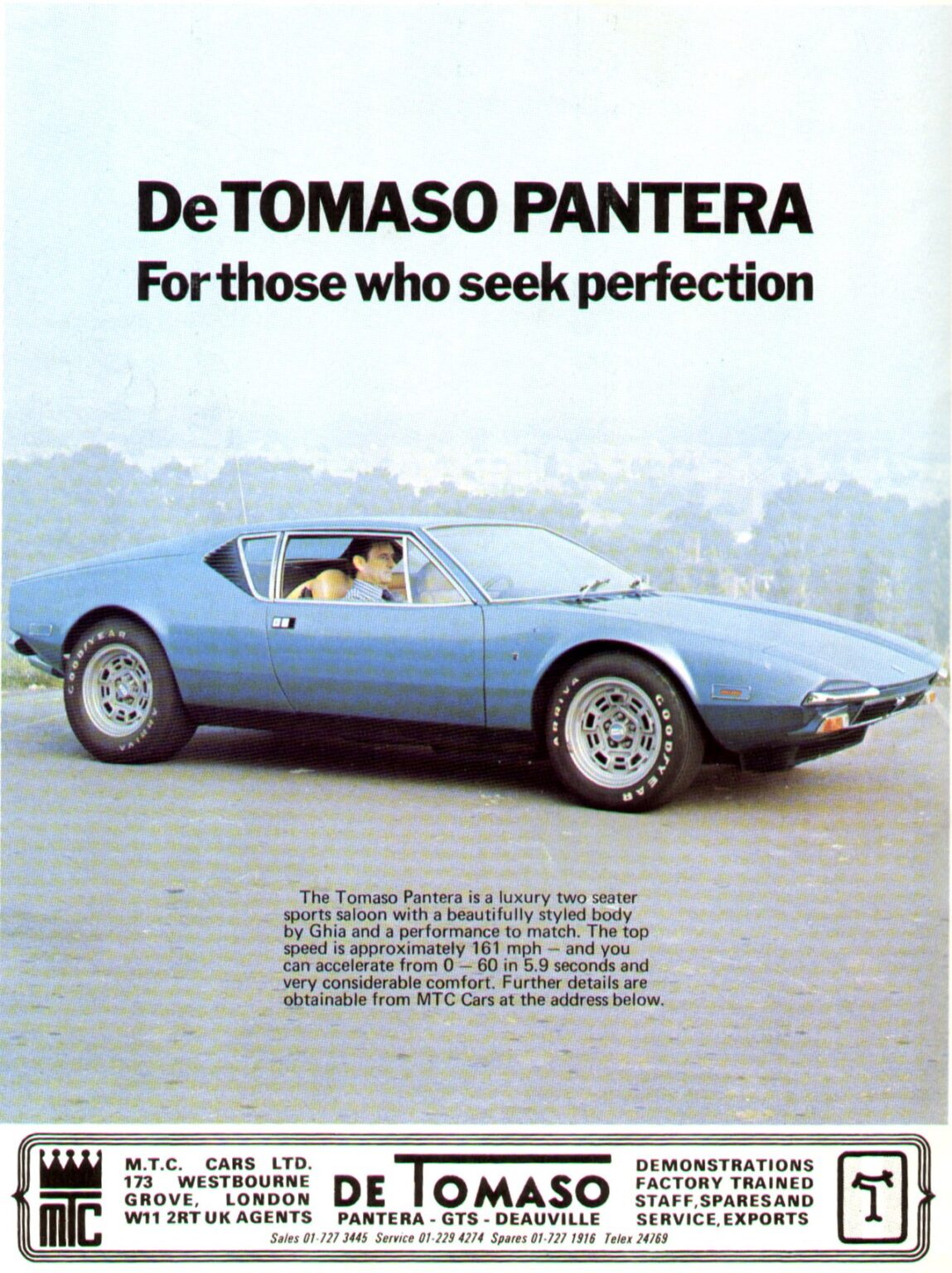 Project Car For Sale: A 1971 De Tomaso Pantera