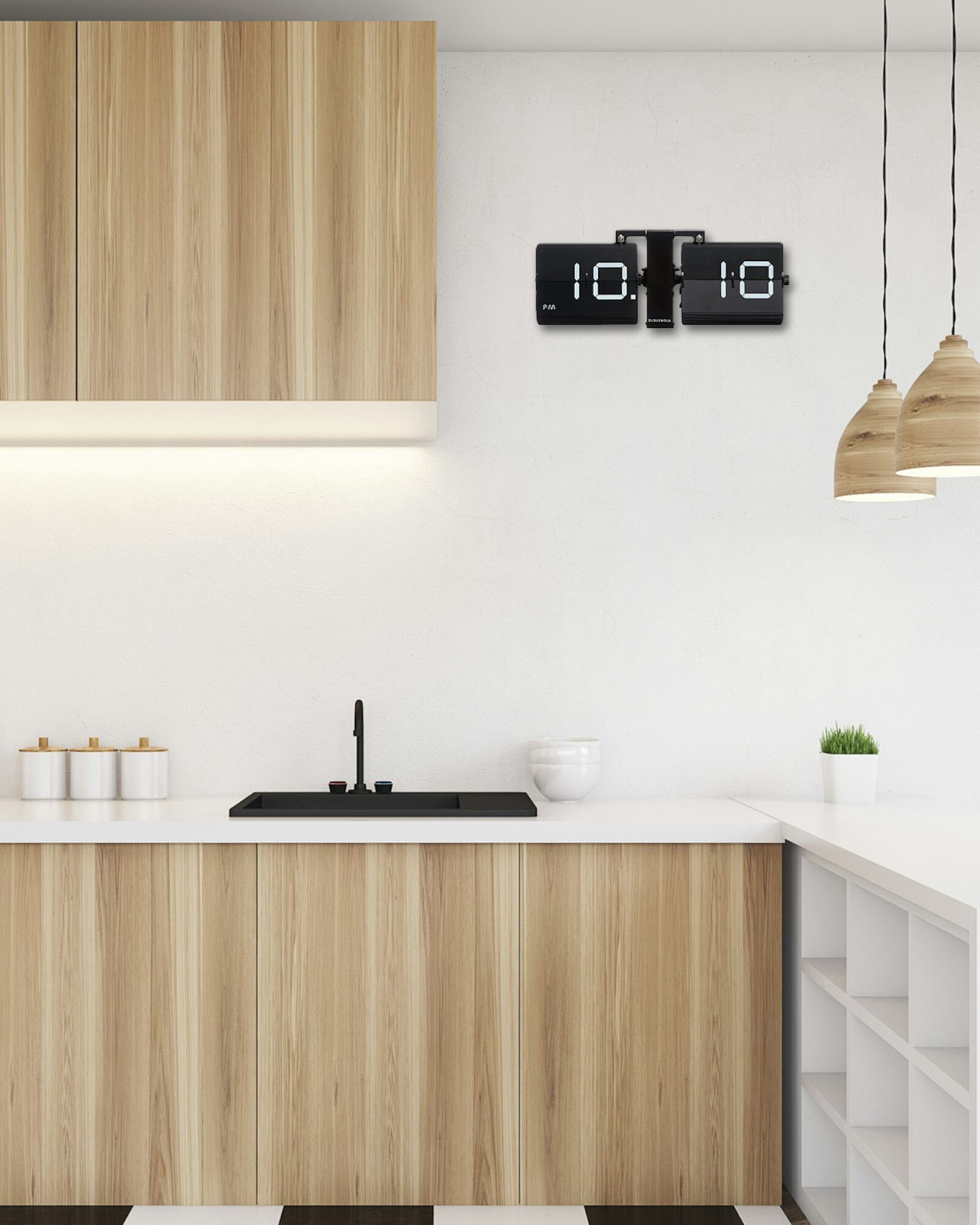 A 14+ Inch Wireless Desktop Flip Clock From Cloudnola