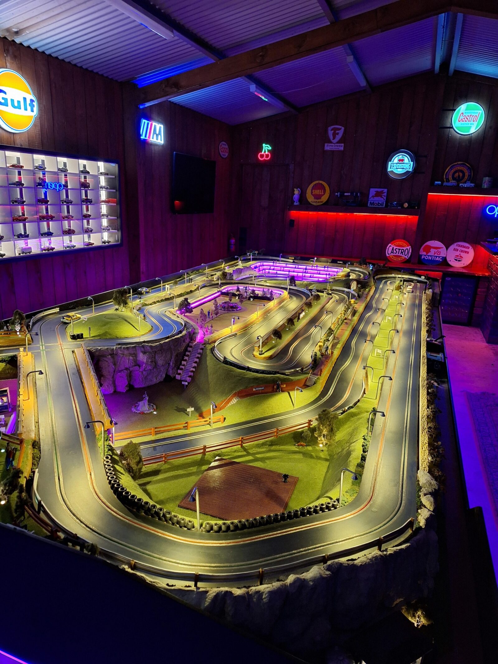 There's A Giant ~16 Foot Wide Slot Car Race Track For Sale