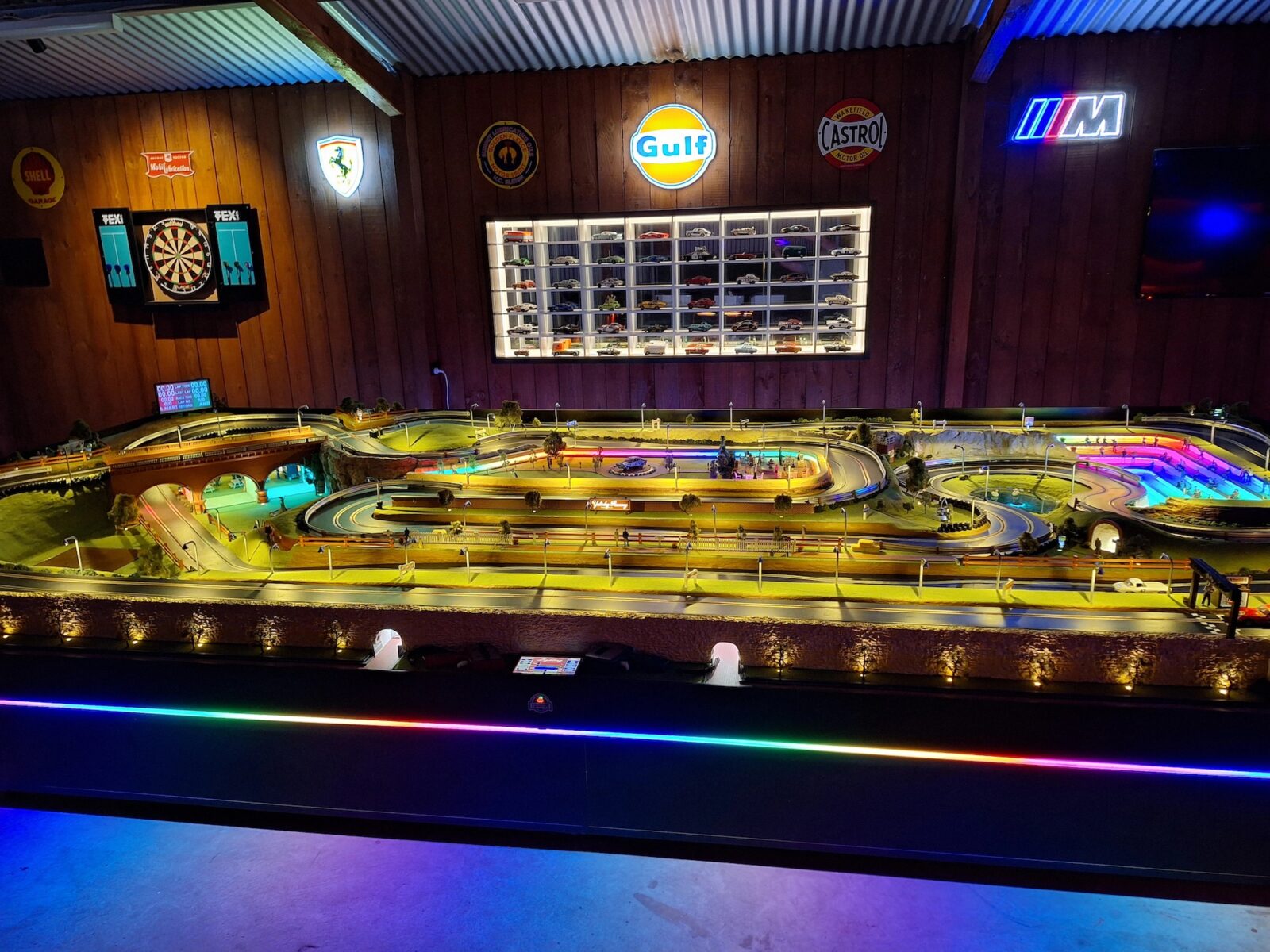 There's A Giant ~16 Foot Wide Slot Car Race Track For Sale