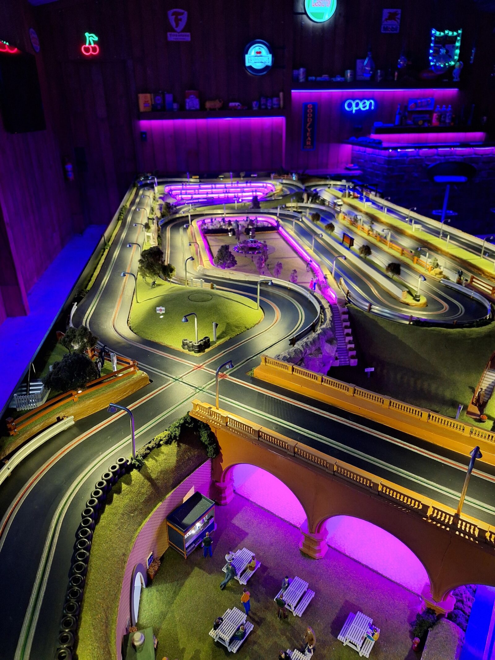 There's A Giant ~16 Foot Wide Slot Car Race Track For Sale