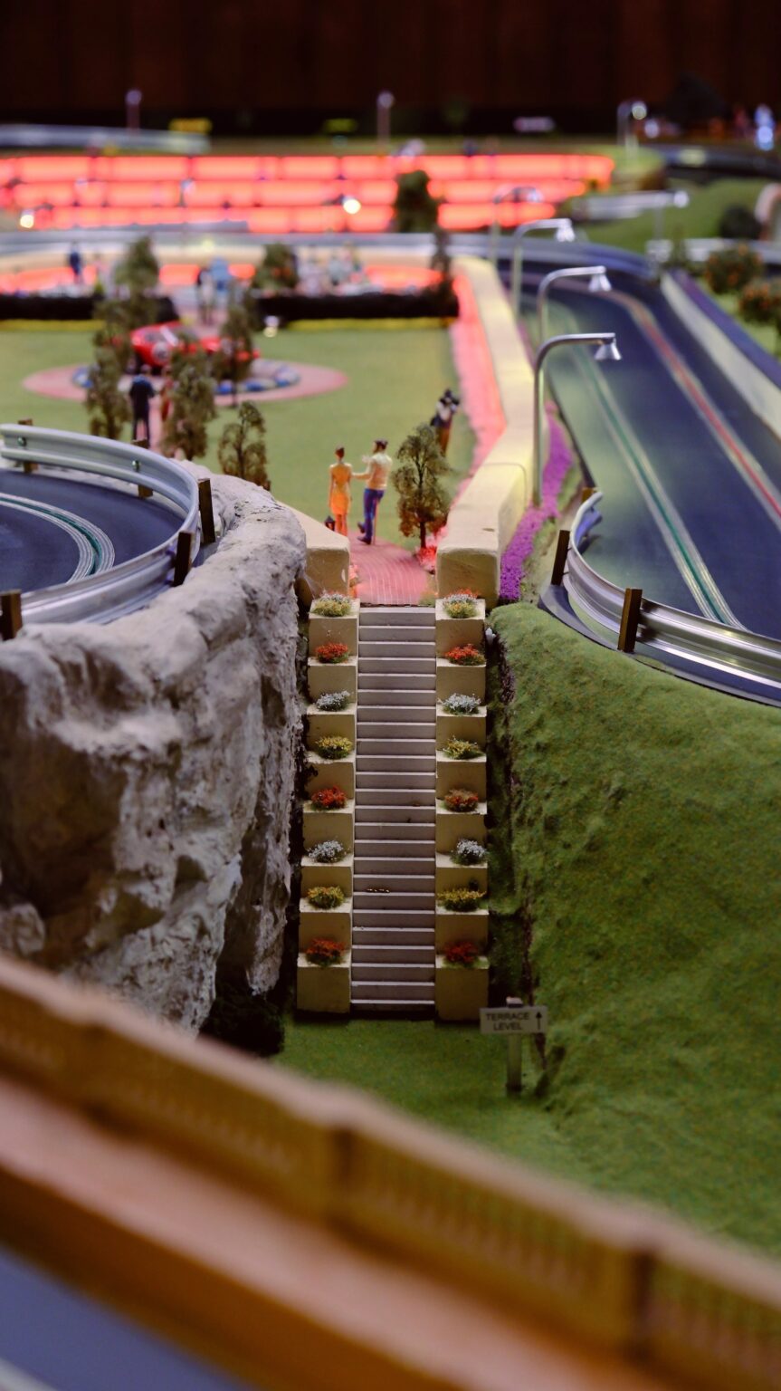 There's A Giant ~16 Foot Wide Slot Car Race Track For Sale