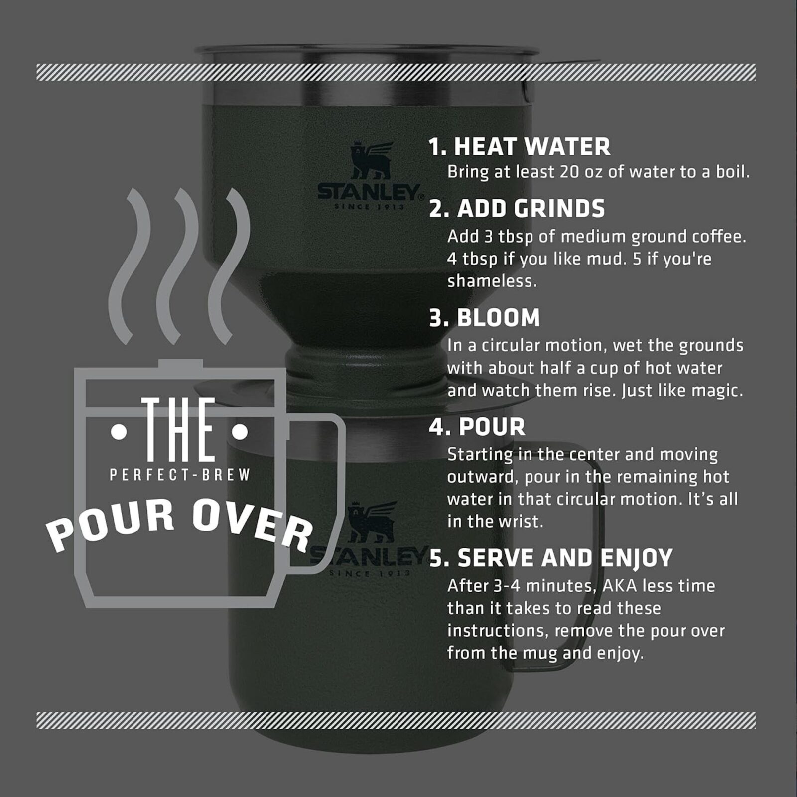 Indestructible Camp Coffee Maker: The Stanley Classic Pour Over Coffee Set