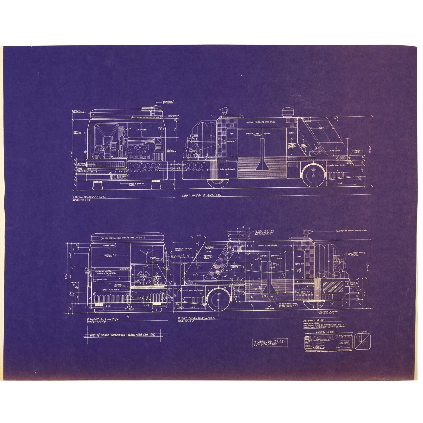 A Set Of Blade Runner Blueprint Reproductions – $300+ USD