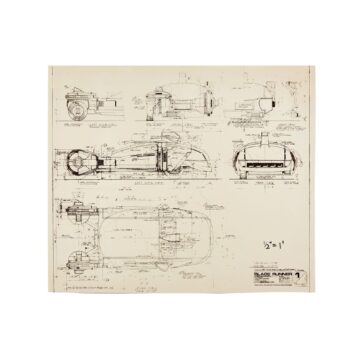 A Set Of Blade Runner Blueprint Reproductions – $300+ USD