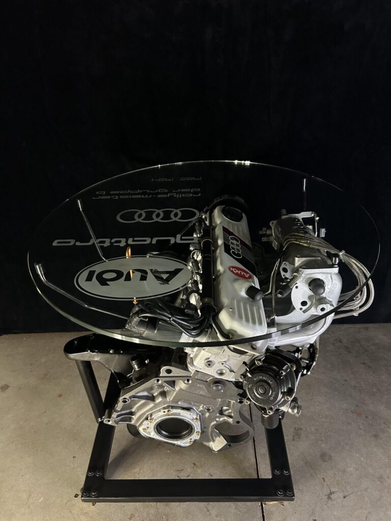 For Sale: A Turbocharged Audi Inline-Five Coffee Table