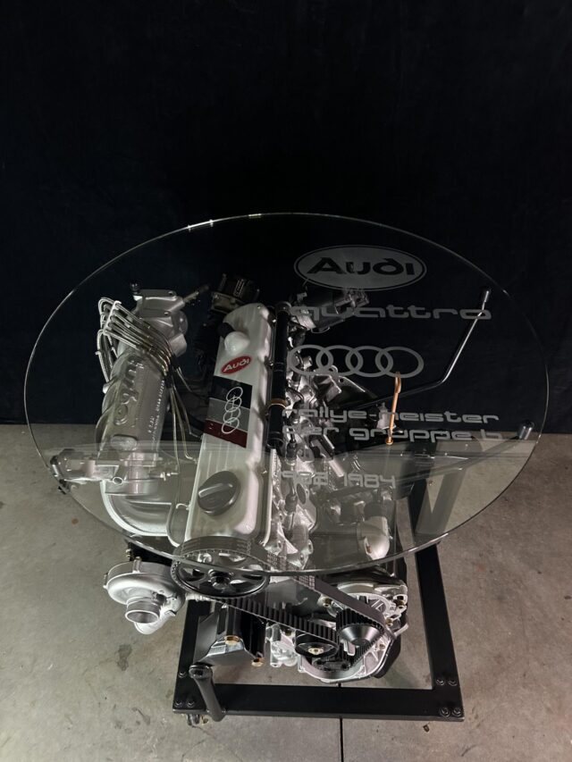 For Sale: A Turbocharged Audi Inline-Five Coffee Table
