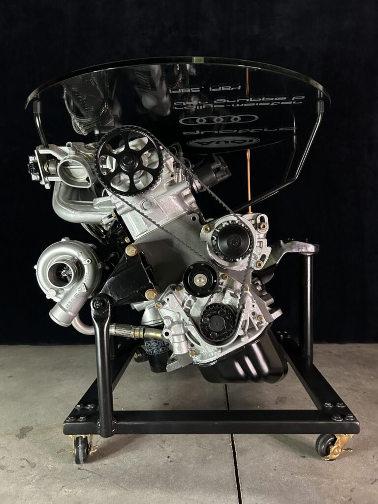 For Sale: A Turbocharged Audi Inline-Five Coffee Table
