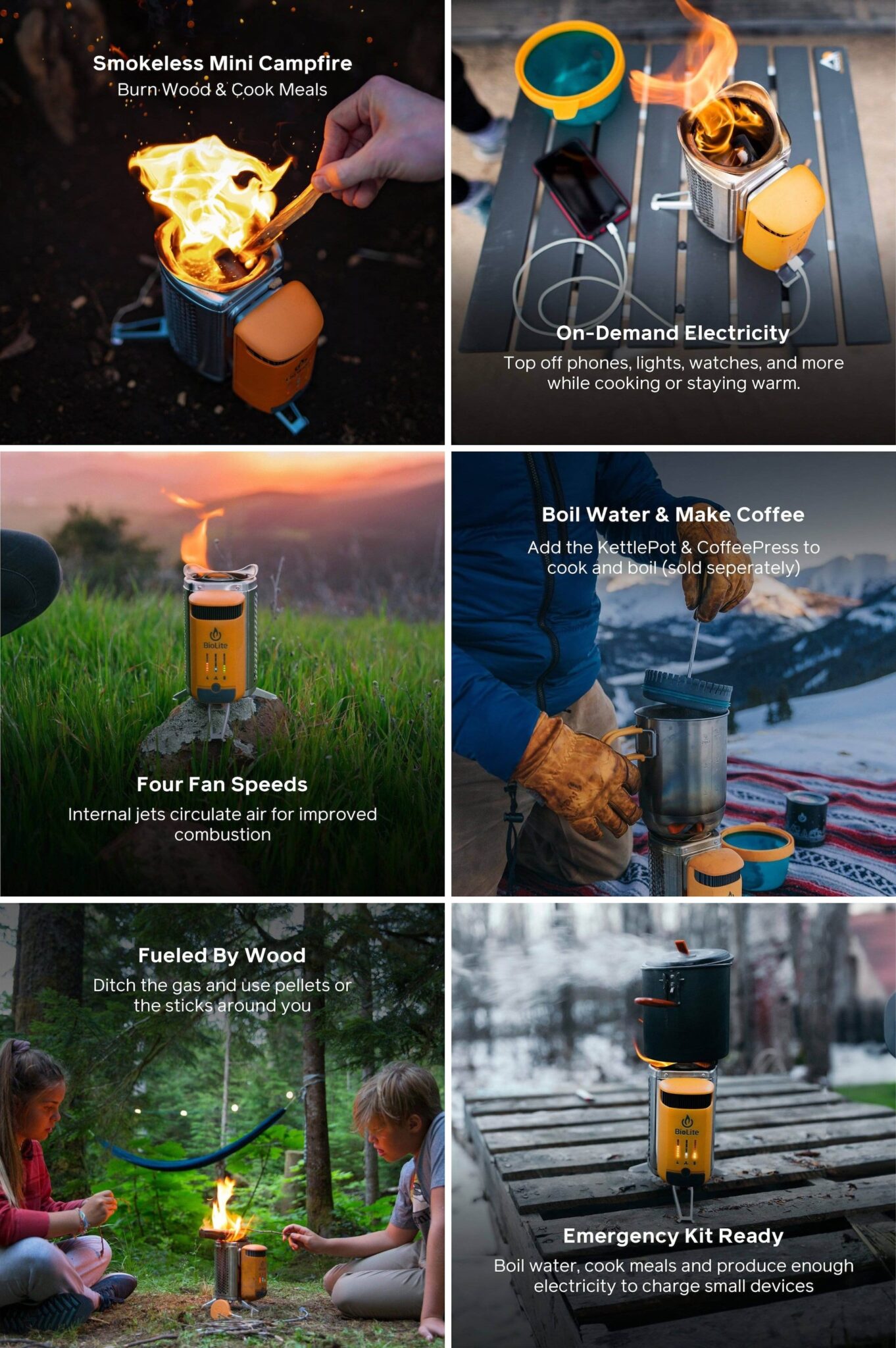 The BioLite CampStove 2+ – An Electricity Generating Camp Stove