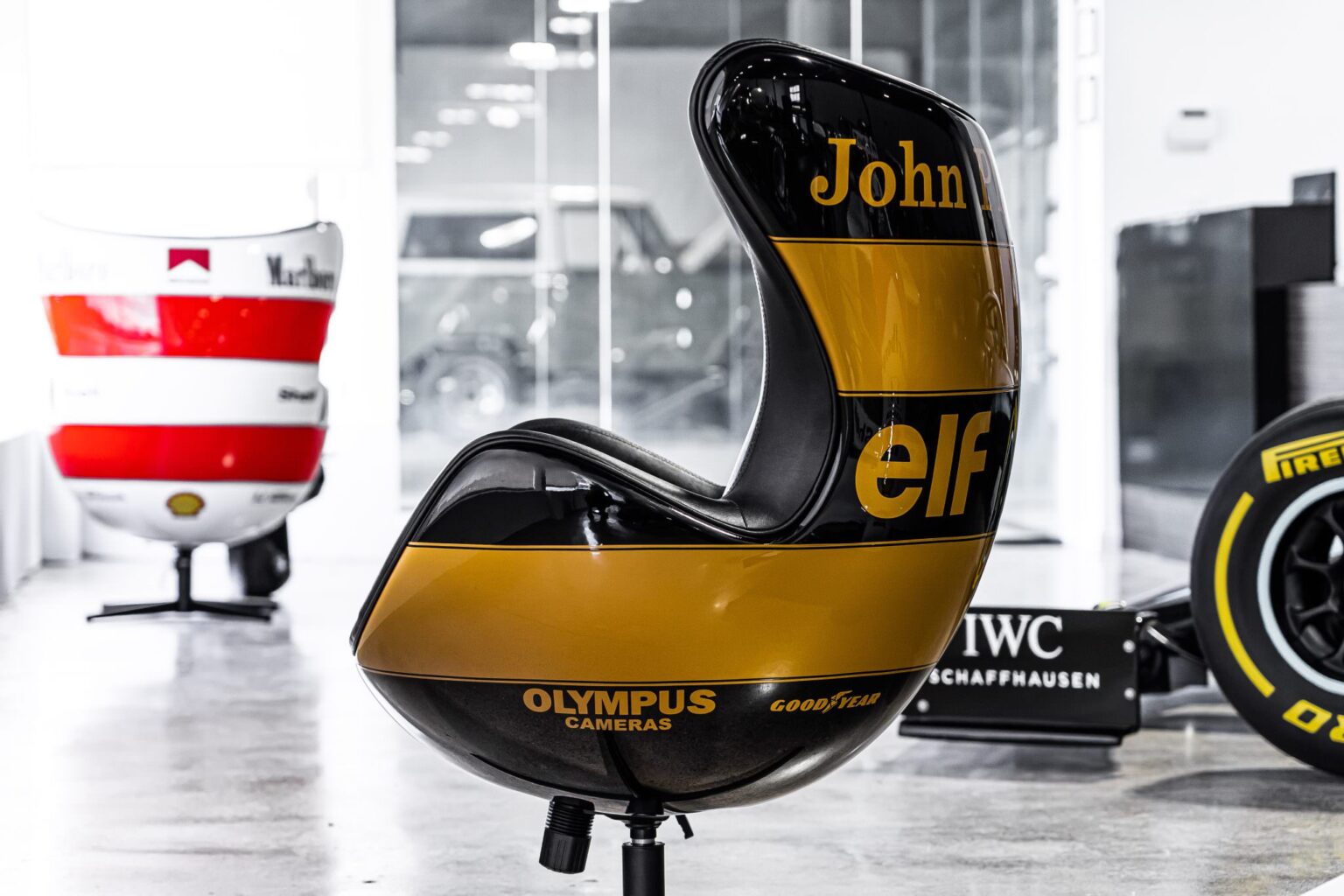 For Sale: A John Player Special Formula 1 "Egg Chair"