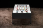 Porsche Coffee Table Containing 45 Scale Model Cars