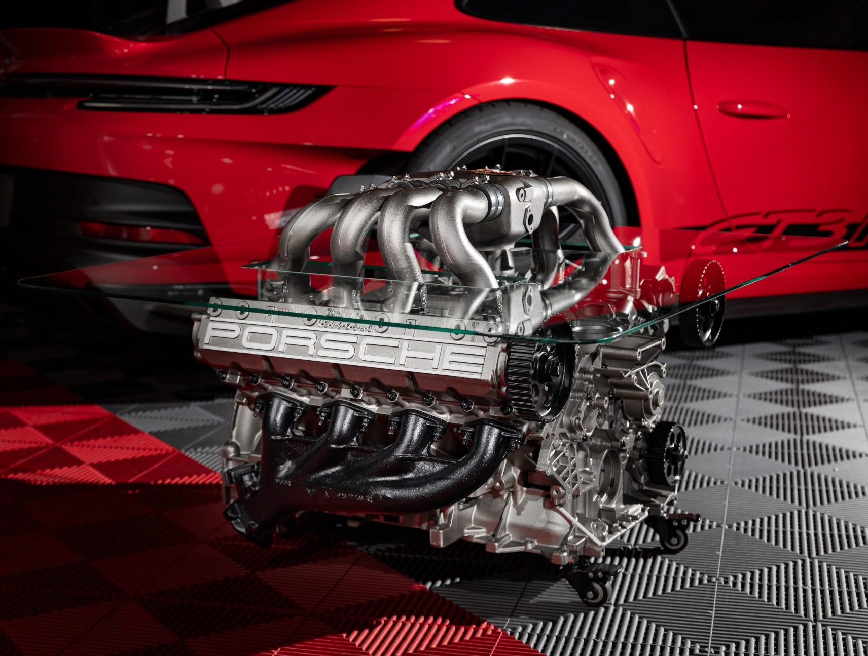 A Porsche M28 V8 Coffee Table