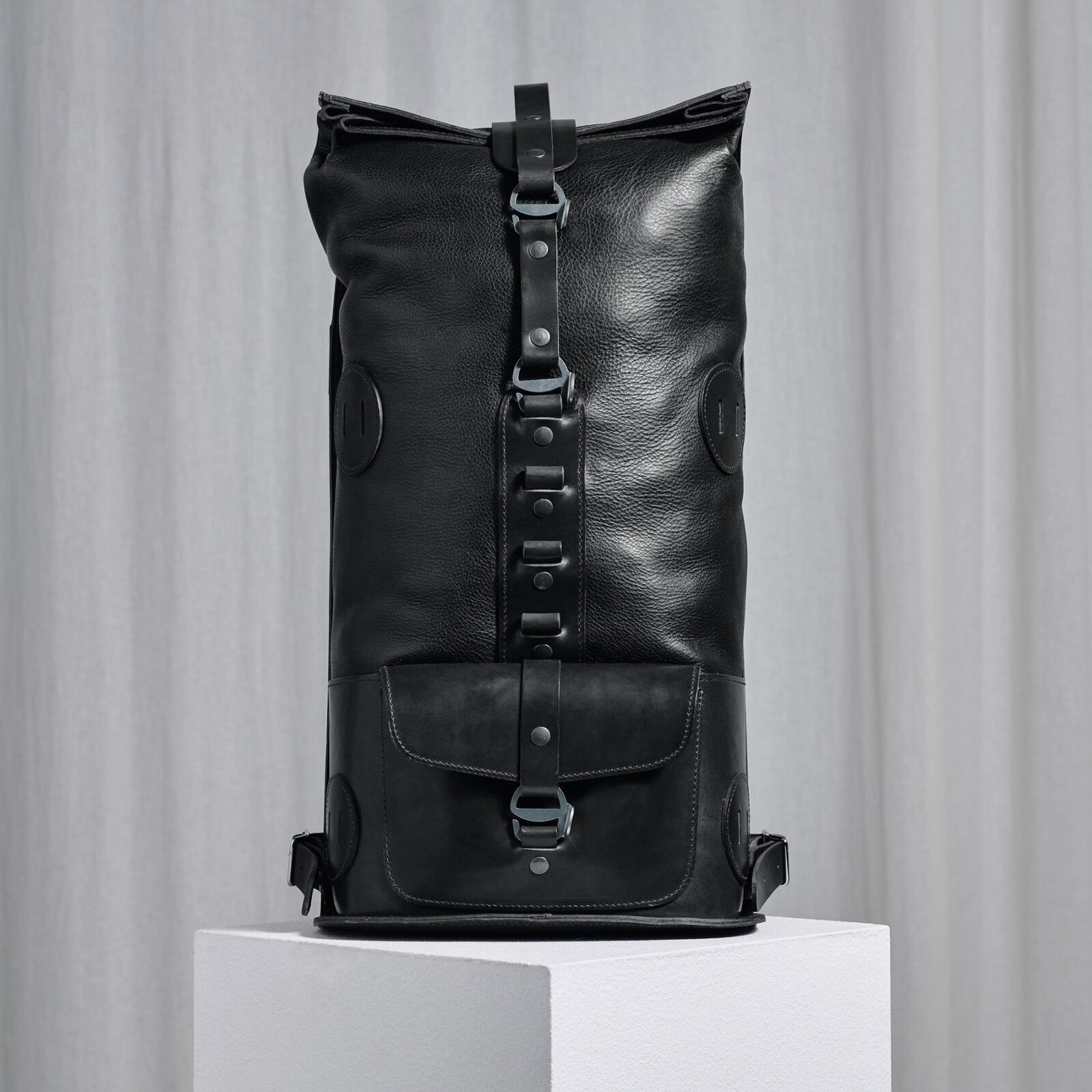 The Kasperi Black Fold-Top Backpack – Made In Finland