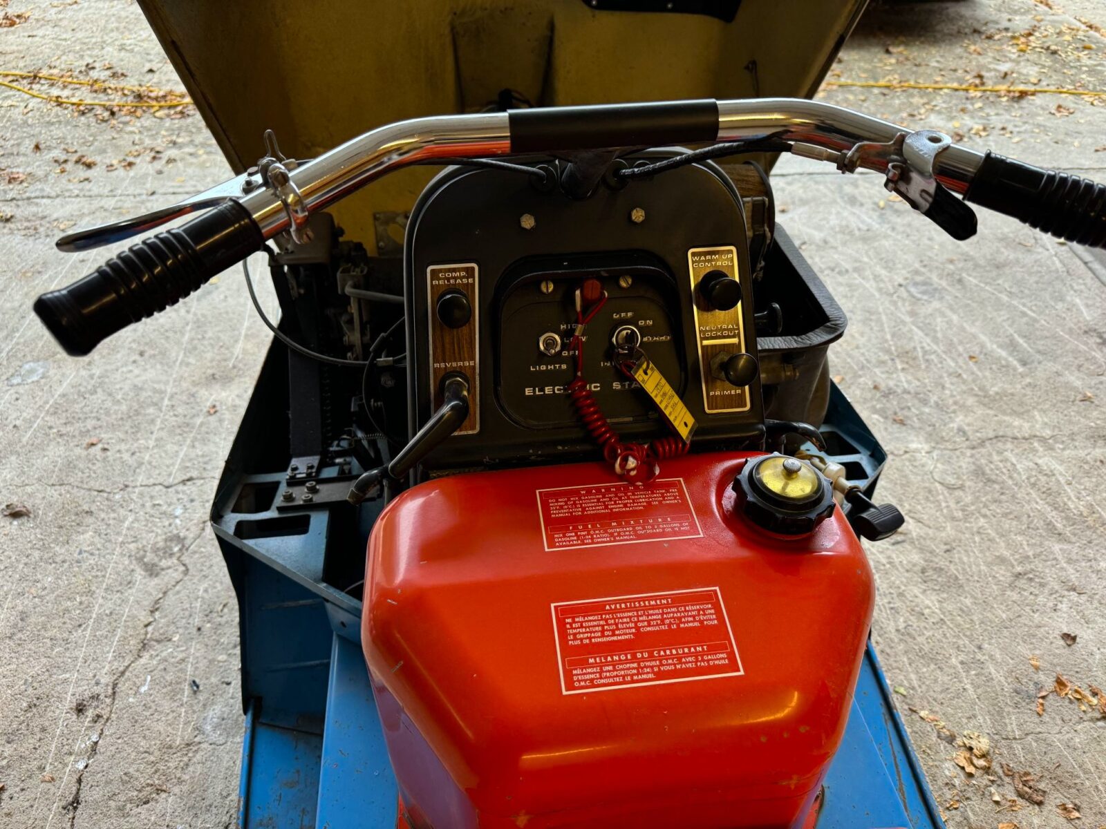 Retro Snowmobile: A Classic 1970 OMC Snow Cruiser