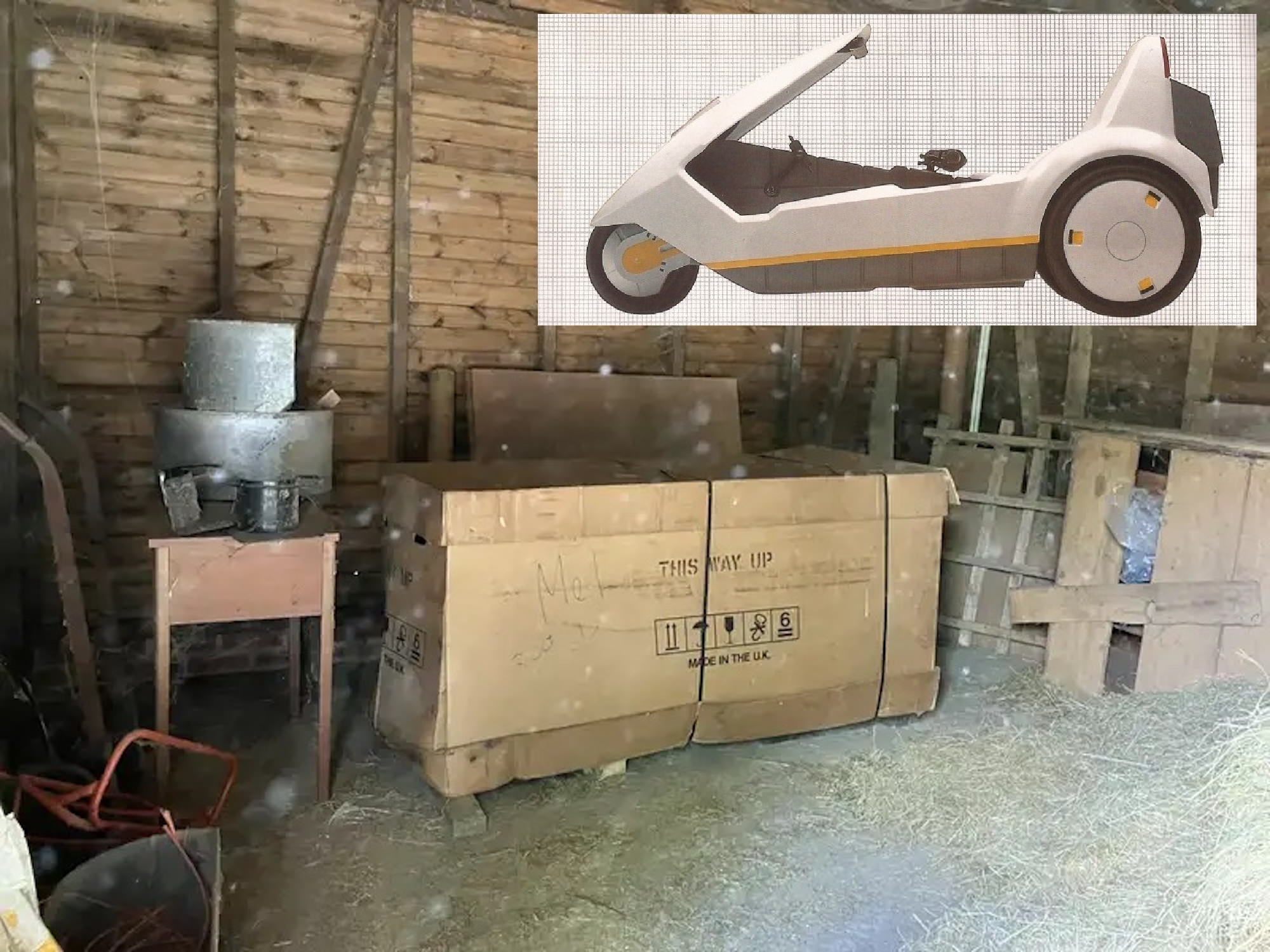 A Sinclair C5: Still In The Factory Box From 1985!