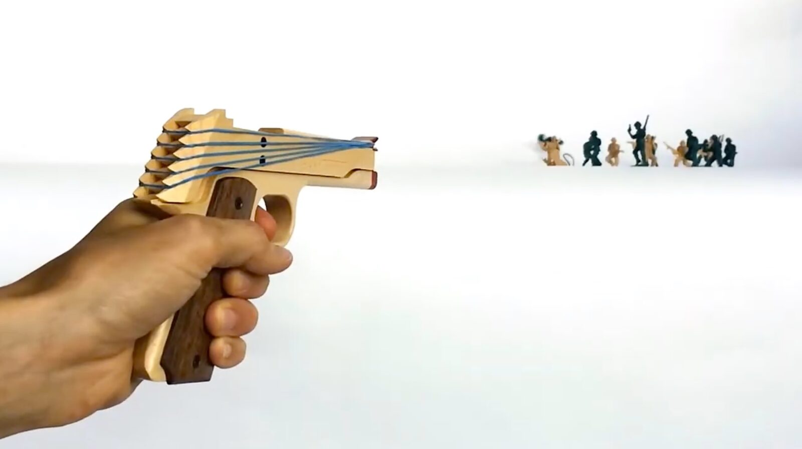 A Semi-Automatic Rubber Band Gun! The Model 1911