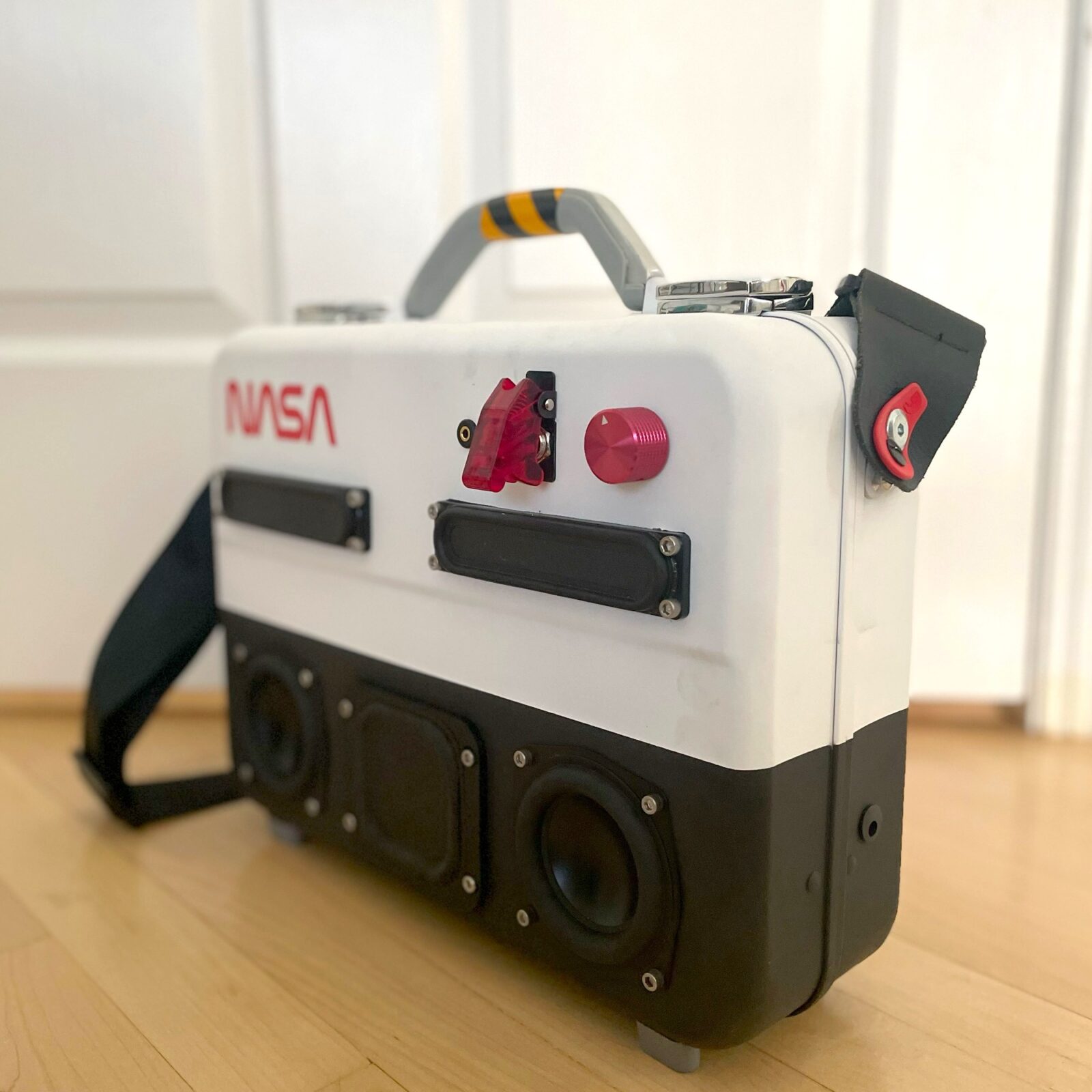 A NASA Astronaut Briefcase-Style Boombox