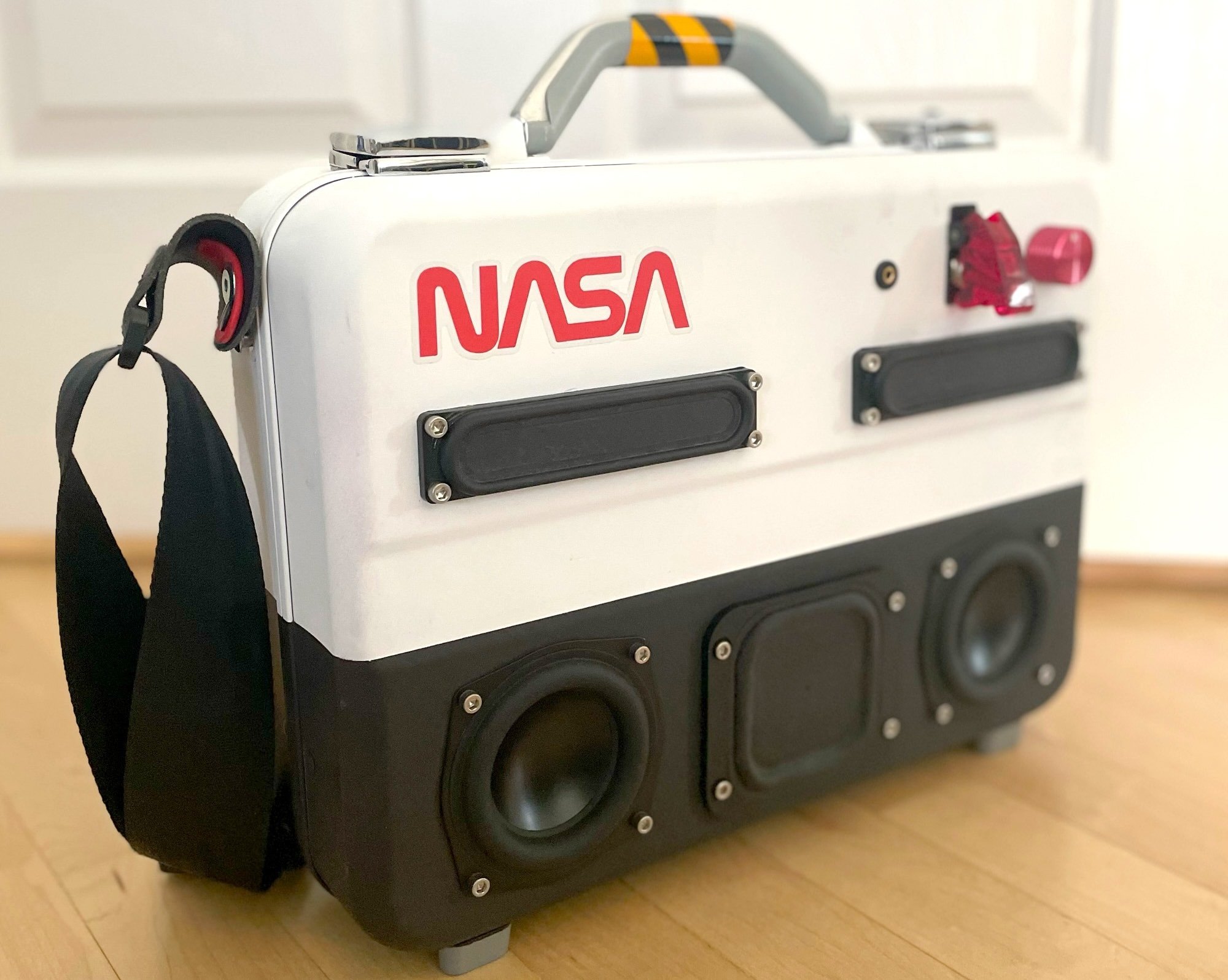 A NASA Astronaut Briefcase-Style Boombox