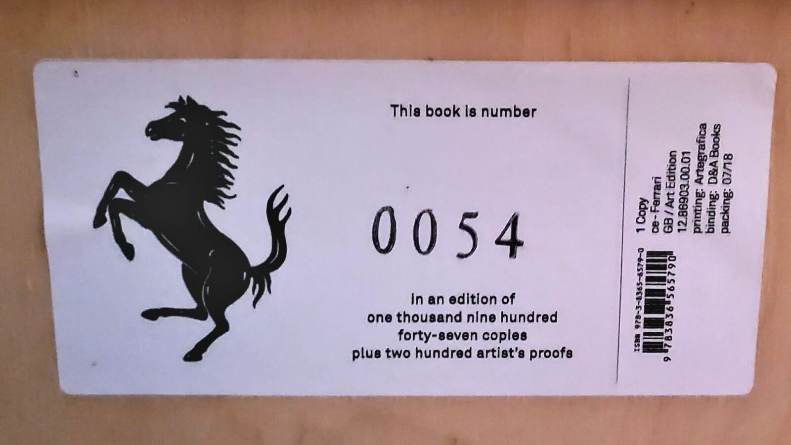 A $60,000 USD Ferrari Book By Taschen (Still In The Factory Crate)