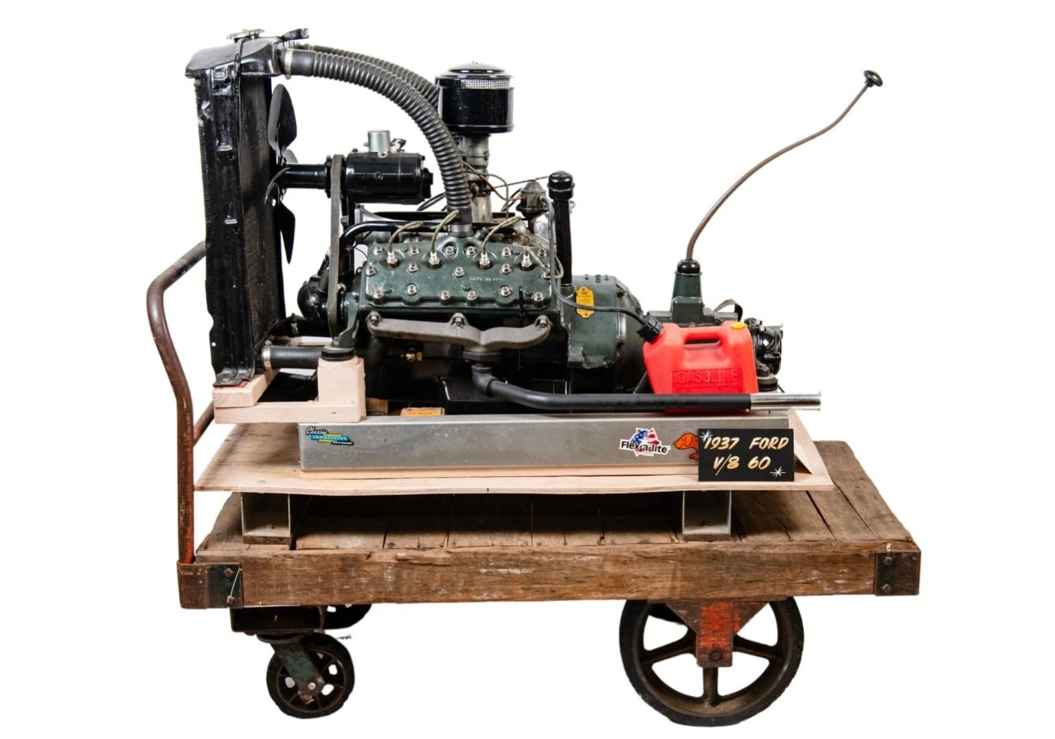 For Sale: A 1937 Ford Flathead V8 On An Engine Run Stand