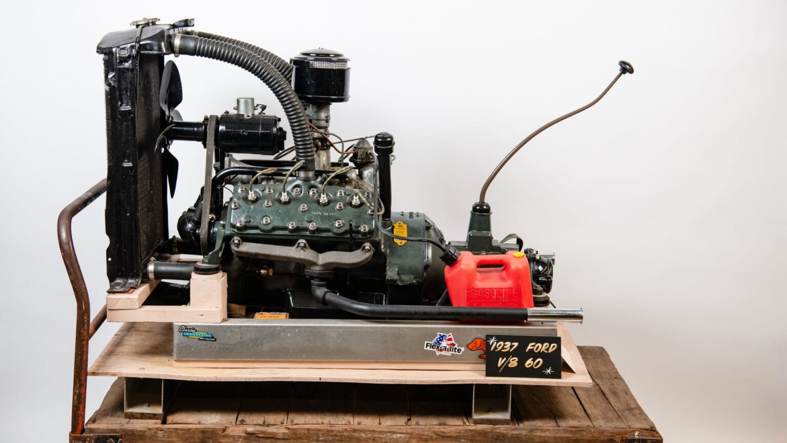 For Sale: A 1937 Ford Flathead V8 On An Engine Run Stand