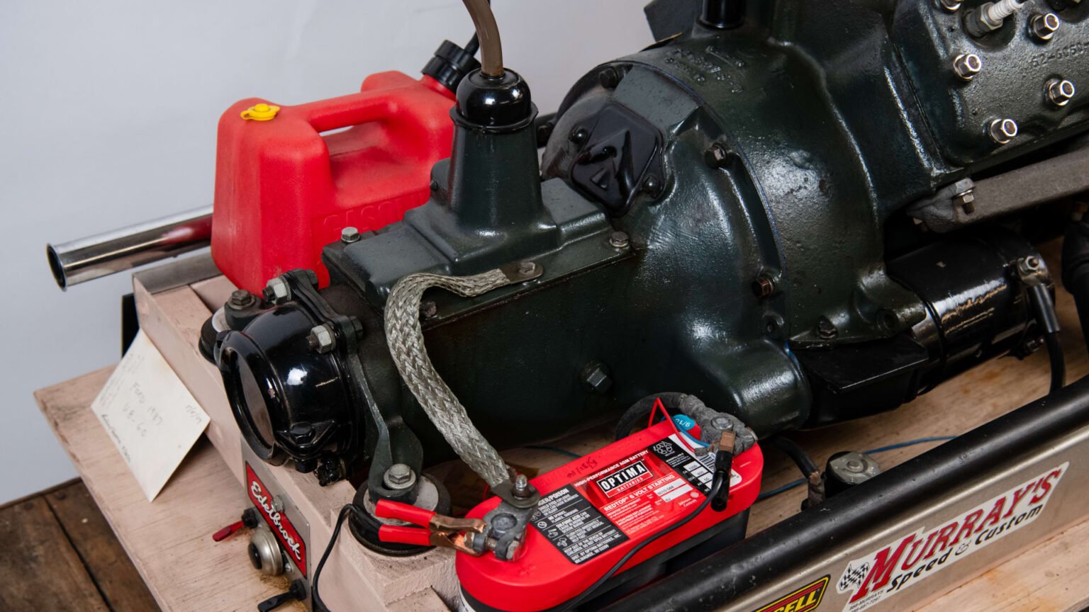 For Sale: A 1937 Ford Flathead V8 On An Engine Run Stand