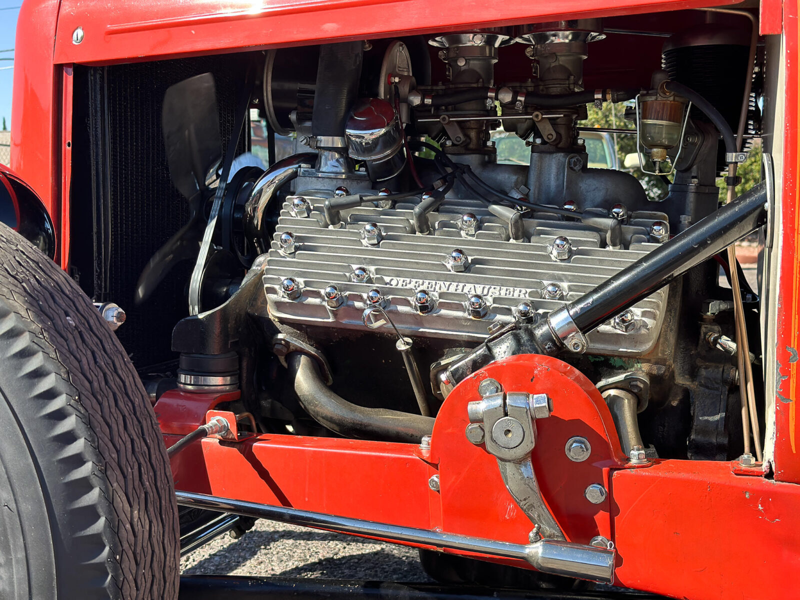 A 1950s Survivor! A Red Ford Model A Roadster Hot Rod