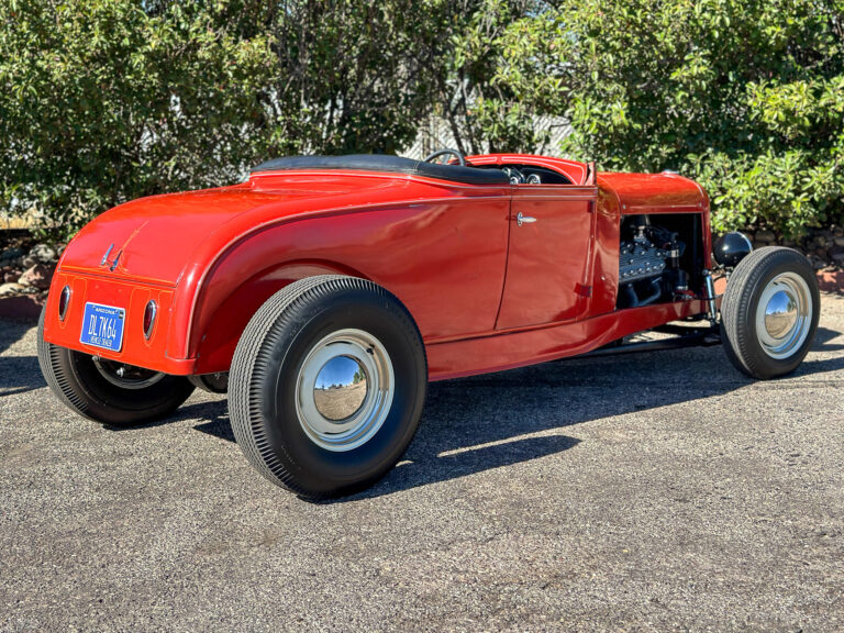 A 1950s Survivor! A Red Ford Model A Roadster Hot Rod