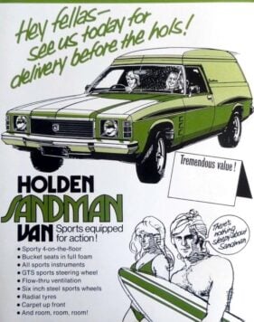 V8 Australian Icon For Sale: A Holden HJ "Sandman" Panelvan