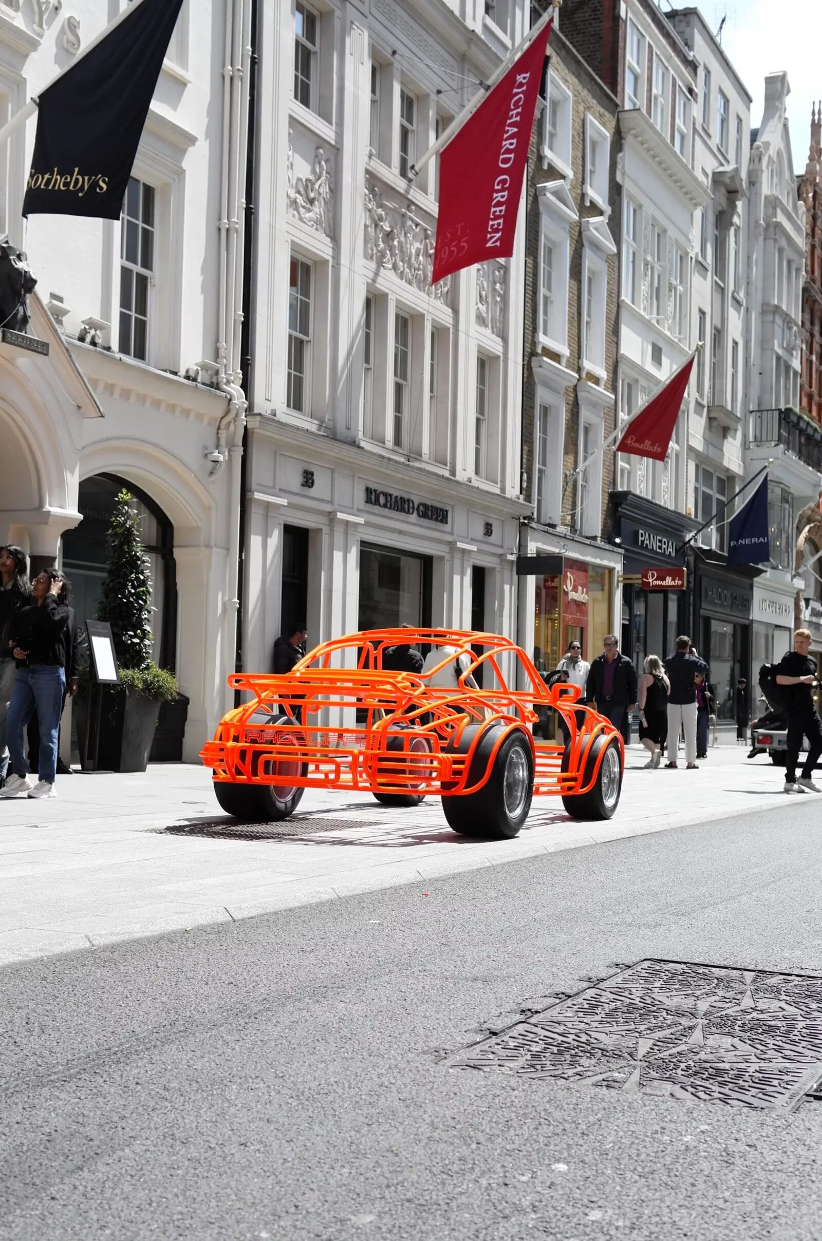 A 1:1 Scale Porsche 934 Sculpture By Benedict Radcliffe