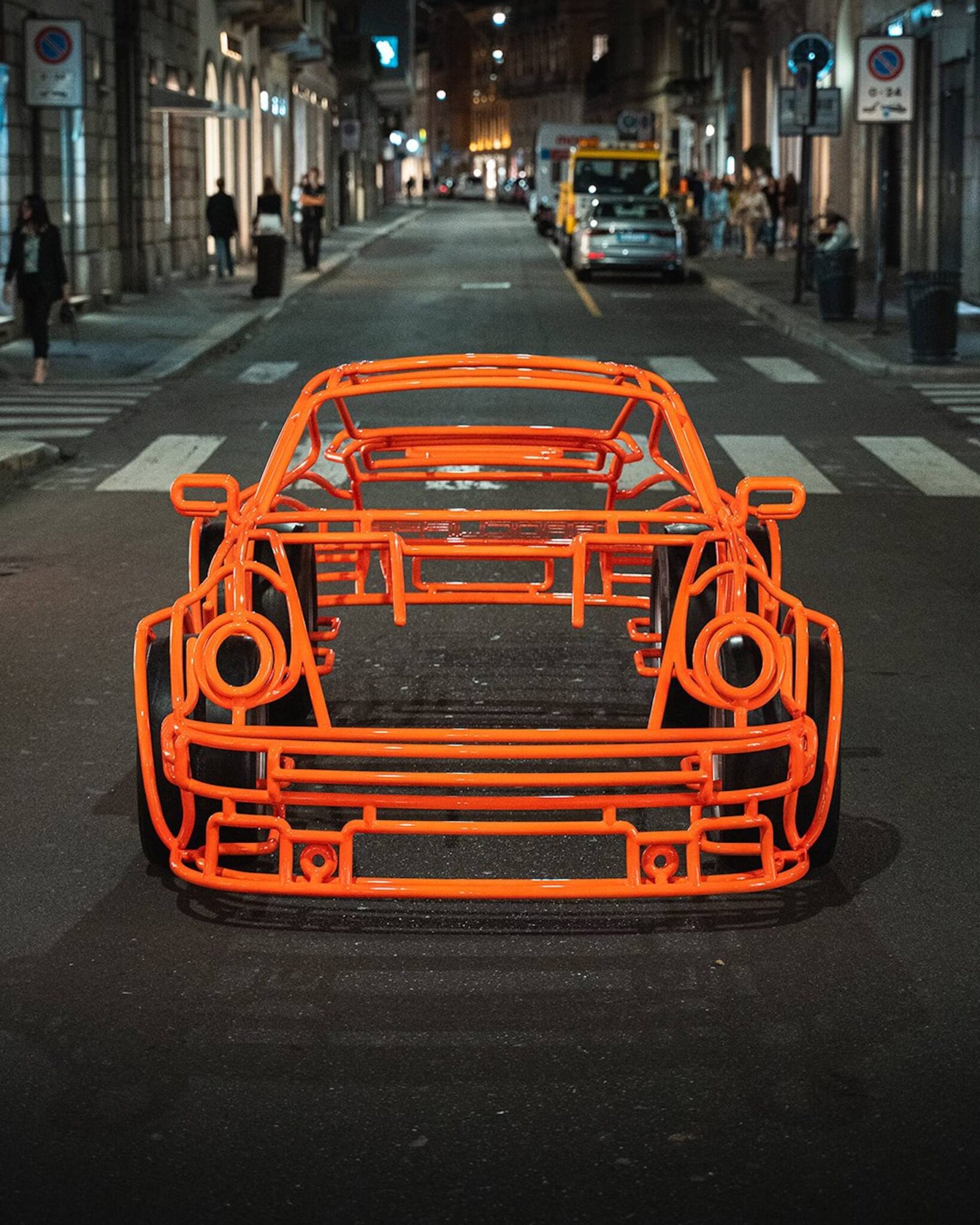 A 1:1 Scale Porsche 934 Sculpture By Benedict Radcliffe