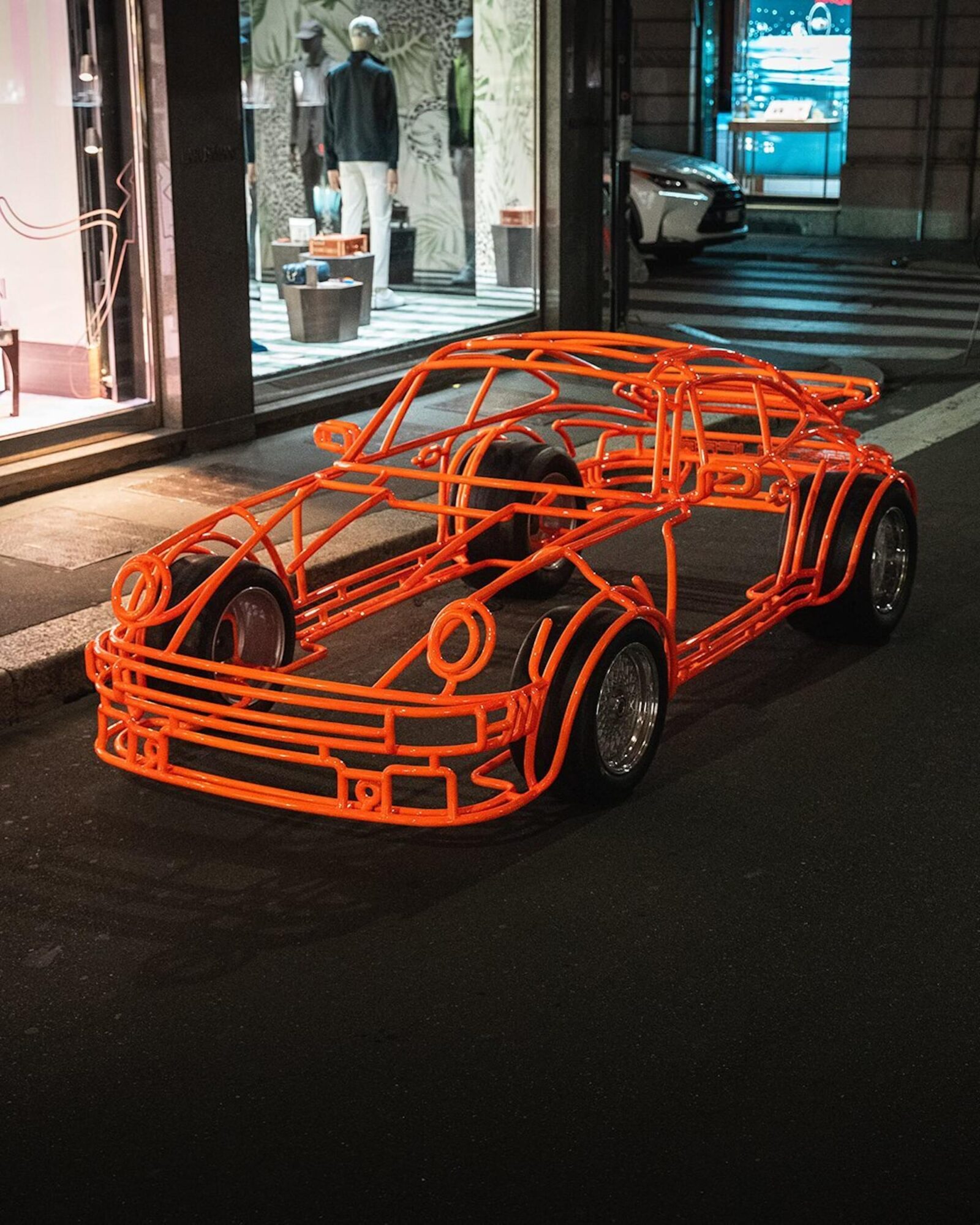 A 1:1 Scale Porsche 934 Sculpture By Benedict Radcliffe