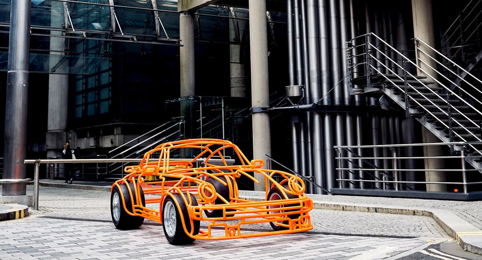 A 1:1 Scale Porsche 934 Sculpture By Benedict Radcliffe